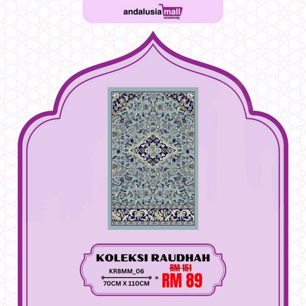 KOLEKSI RAUDHAH 8mm - Sejadah Raudhah Andalusia Original Madinah ...