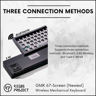 [Ready Stock] ZUOYA GMK67 Screen Via Wireless Trimode Compatible Gasket ...