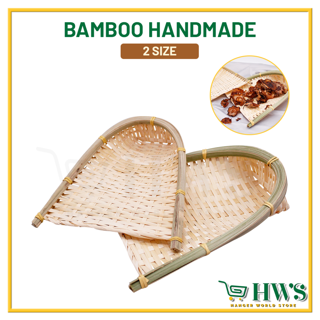 BAMBOO BASKET HANDMADE BAKUL TAMPI BERAS KACANG BAKUL JEMUR ASAM DAN ...