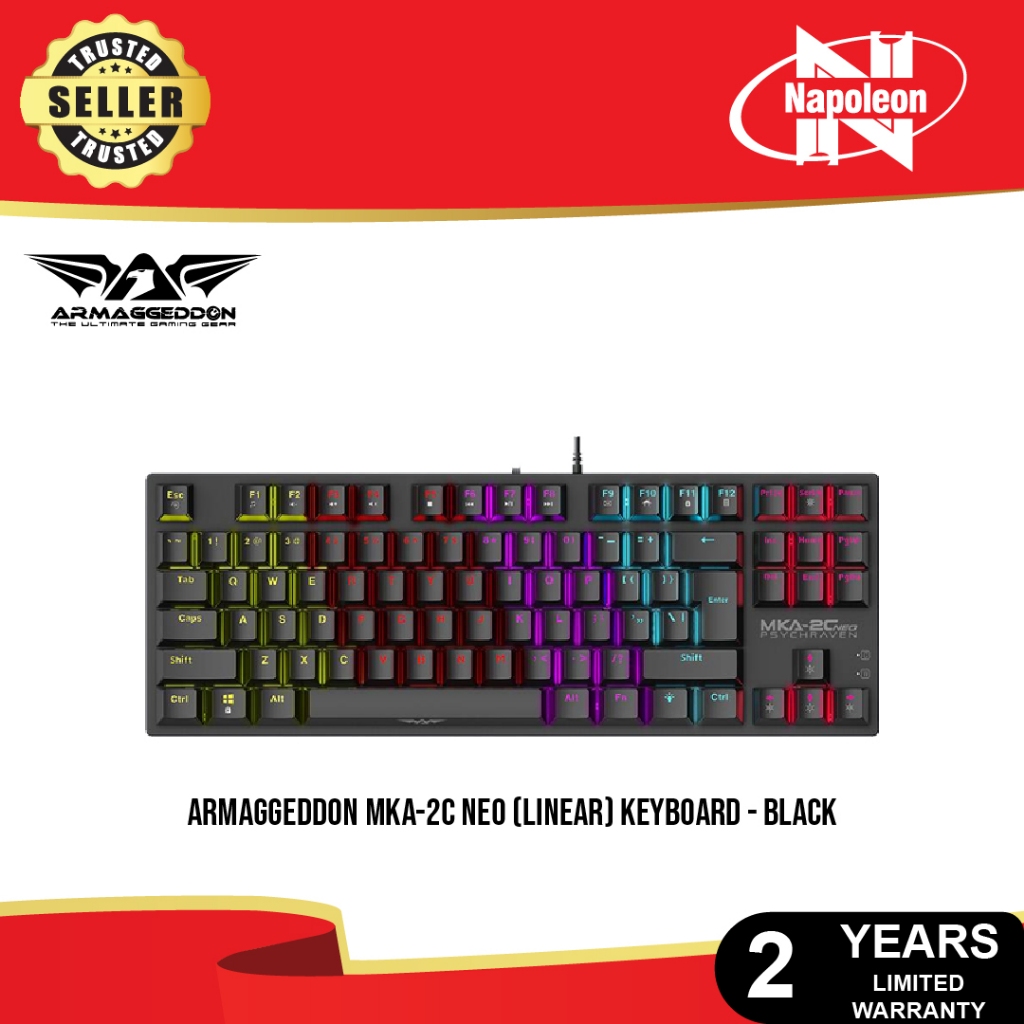 Armaggeddon Mka-2c Neo (linear) Keyboard - Black | Shopee Malaysia