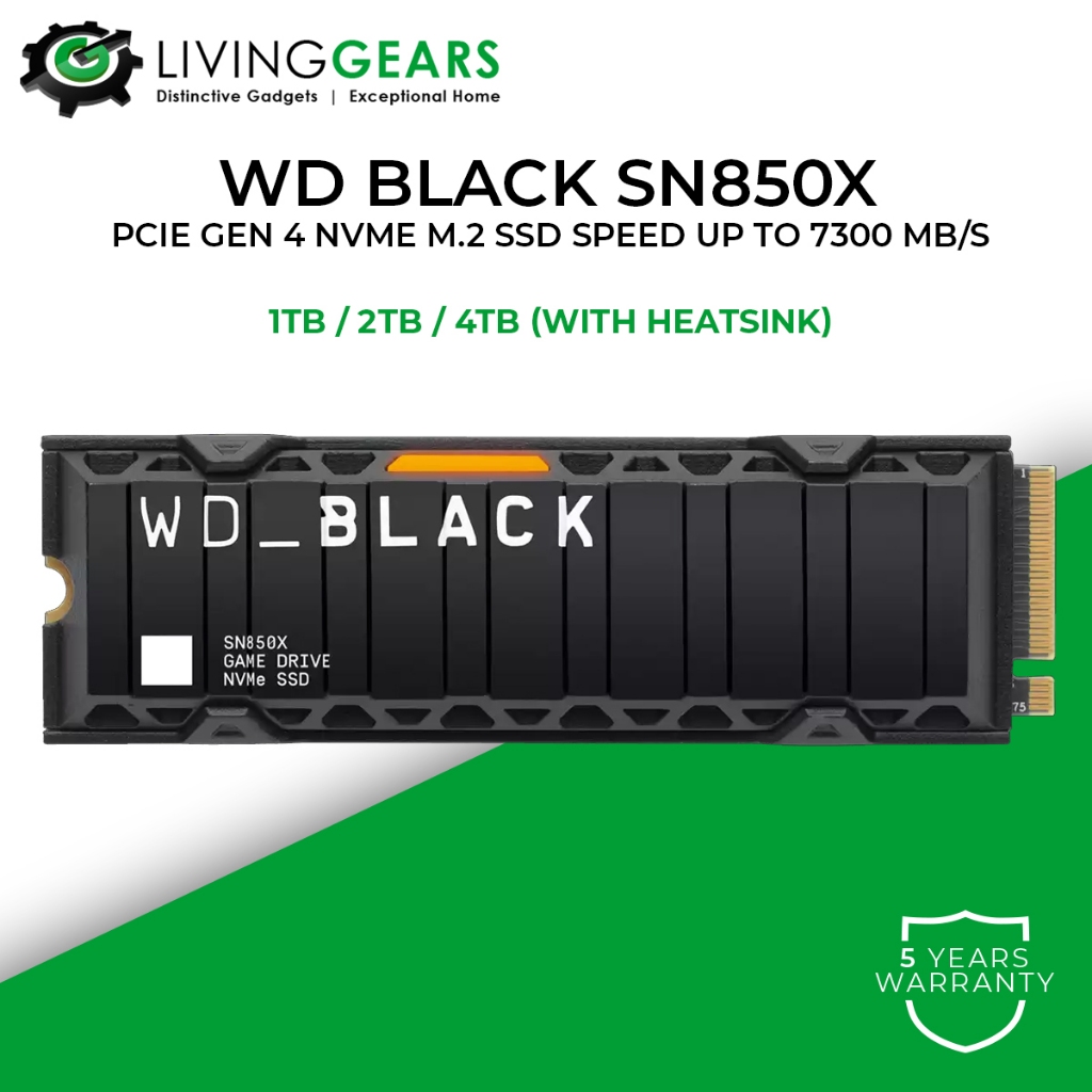 WD WESTERN DIGITAL SSD NVME M.2 GEN 4 BLACK SN850X SERIES ( 1TB / 2TB ...