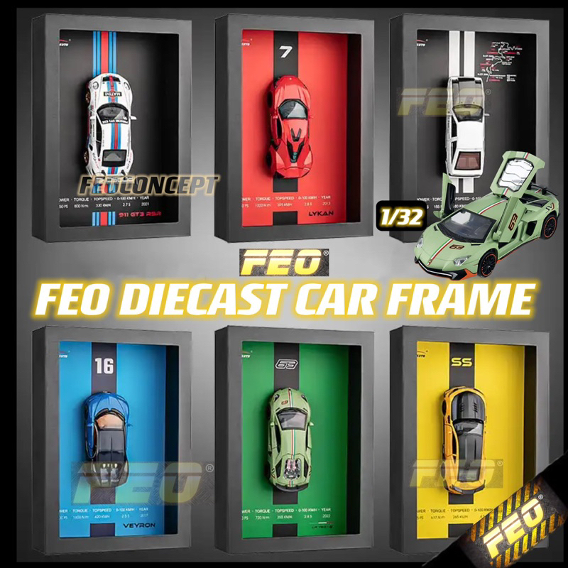 FEO 1/32 Diecast Car Model Frame Photo Frame Home Deco Alloy Car Toys ...
