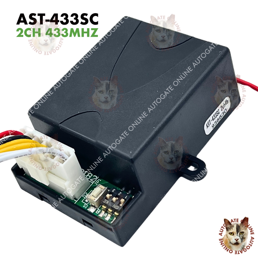 AST 433 SC AUTOGATE REMOTE CONTROL 2CH 433MHz ( RECEIVER / REMOTE ...