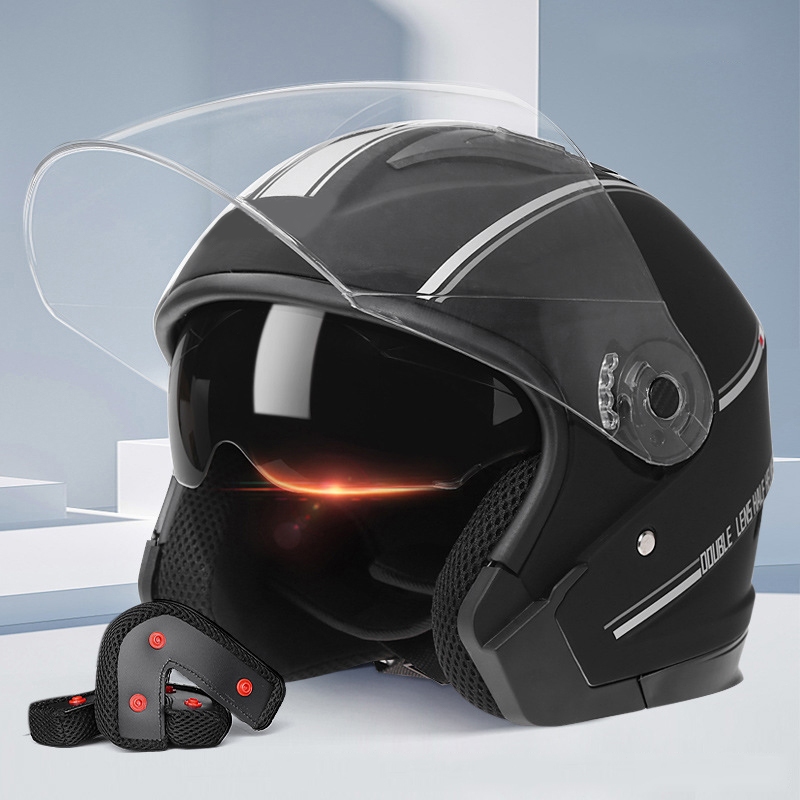 MKZCAR Helmet Motor Topi Keledar Motorcycle Helmet Double Visor Open ...