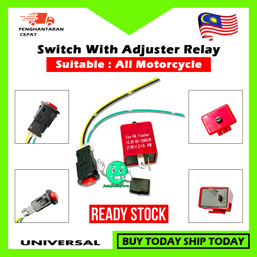 UNIVERSAL MOTORCYCLE RSX Y15ZR V2 R25 V2 R15 V3 VARIO SWITCH WITH ...