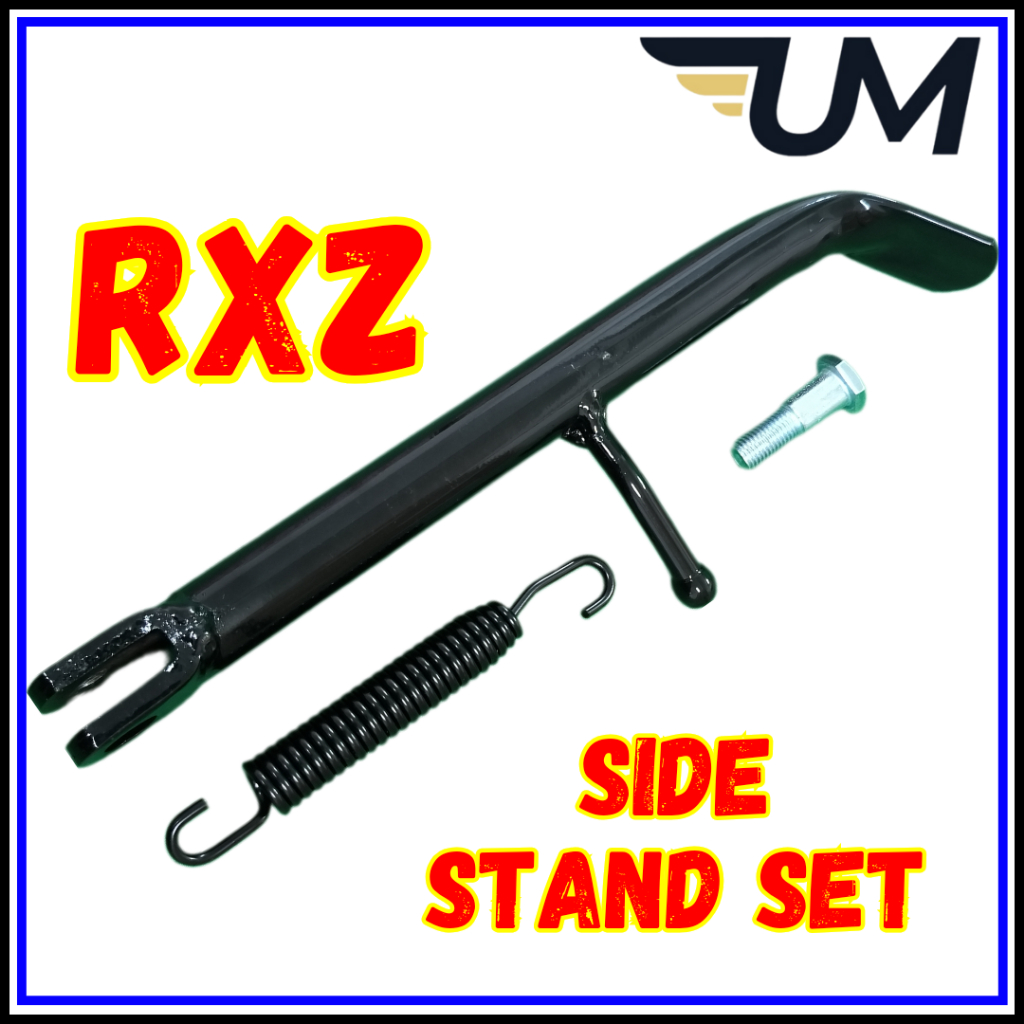 YAMAHA RXZ 135 SIDE STAND SPRING SCREW SET BLACK TONGKAT TEPI JET BESI ...