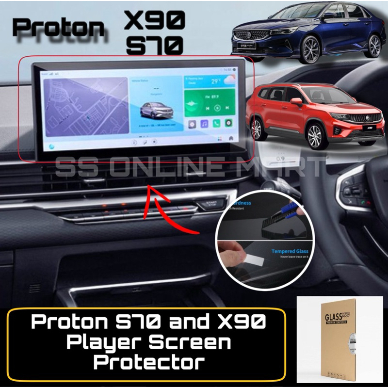 Proton S70 Proton X90 Car Head Unit Navigation Screen Protector ...