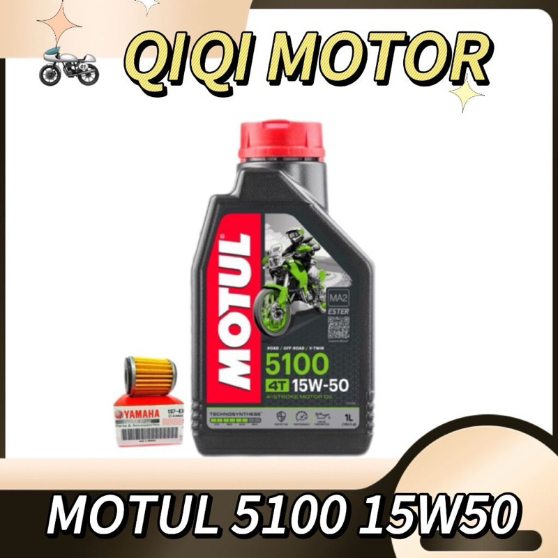 MOTUL 5100 15W50 4T 1L ENGINE OIL MINYAK HITAM | Shopee Malaysia