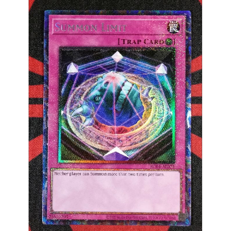 YUGIOH KONAMI RC04-AE071 "Summon Limit" (Collector's Rare/Super Rare ...