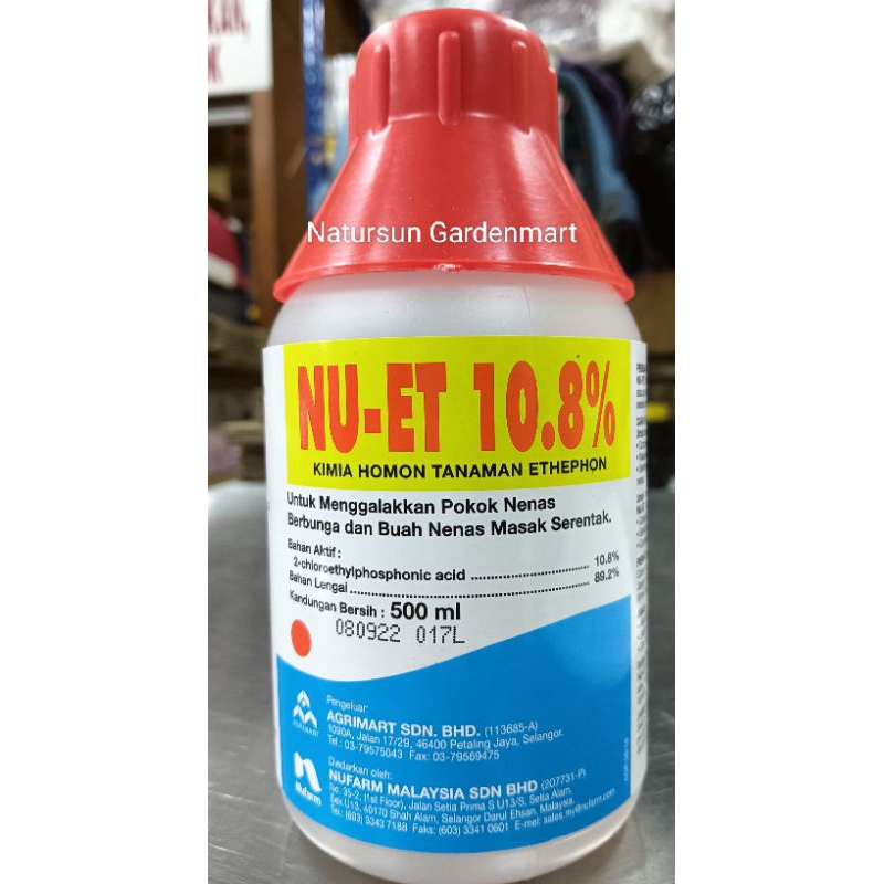 500ml NU-ET 10.8%/Agrimart/Kimia Homon Tanaman Ethephon/2 ...