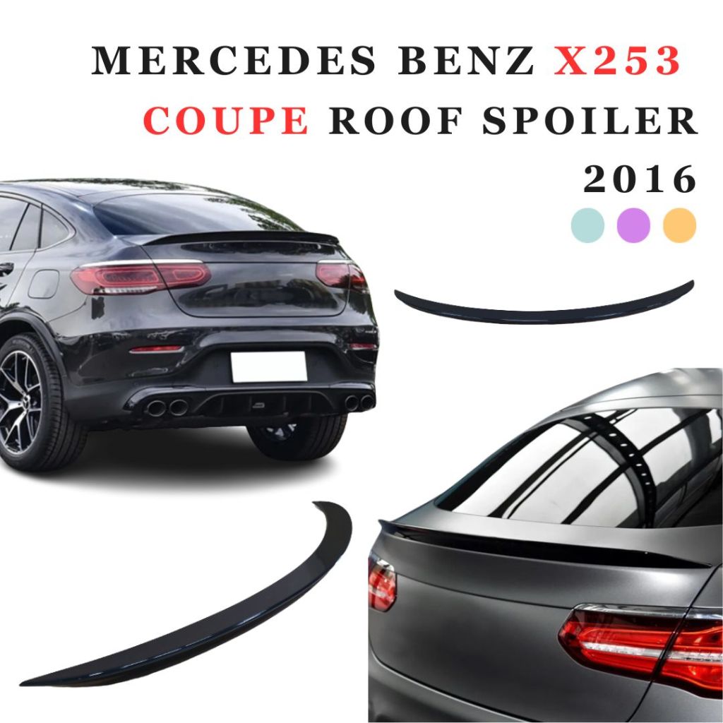 Mercedes Benz GLC Class Coupe C253 Rear Spoiler - Gloss Black | Shopee ...