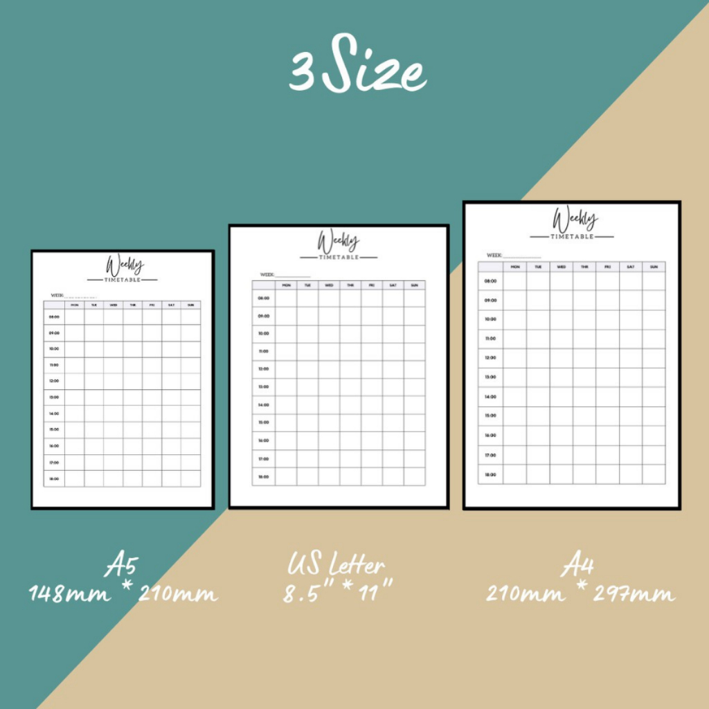 🔥INSTANT🔥 Student Planner Template Essay Study Planner Weekly Timetable ...