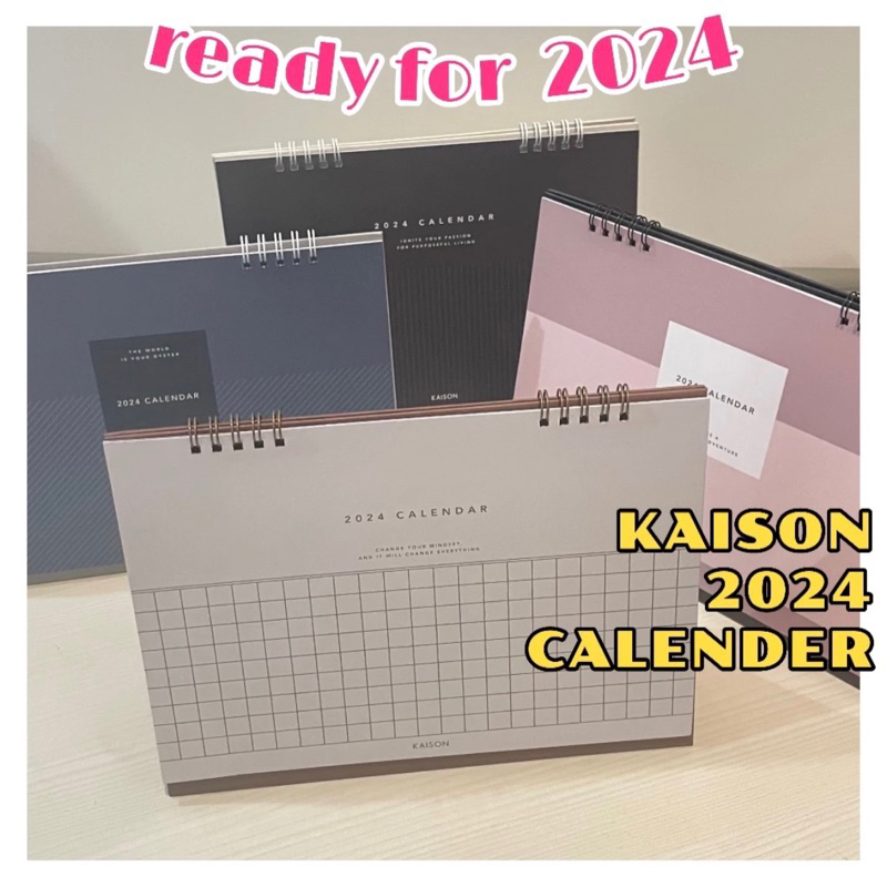 #4 [CLEARANCE STOCK] Kaison Table Desk Calendars 2024 - 20cm x 25cm ...