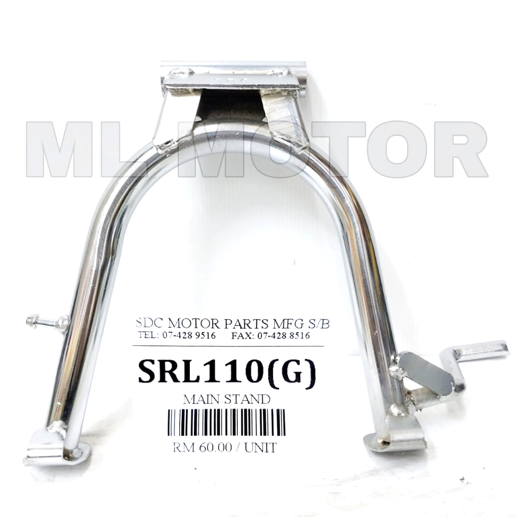 Main Stand SRL110 Chrome / Black | Shopee Malaysia