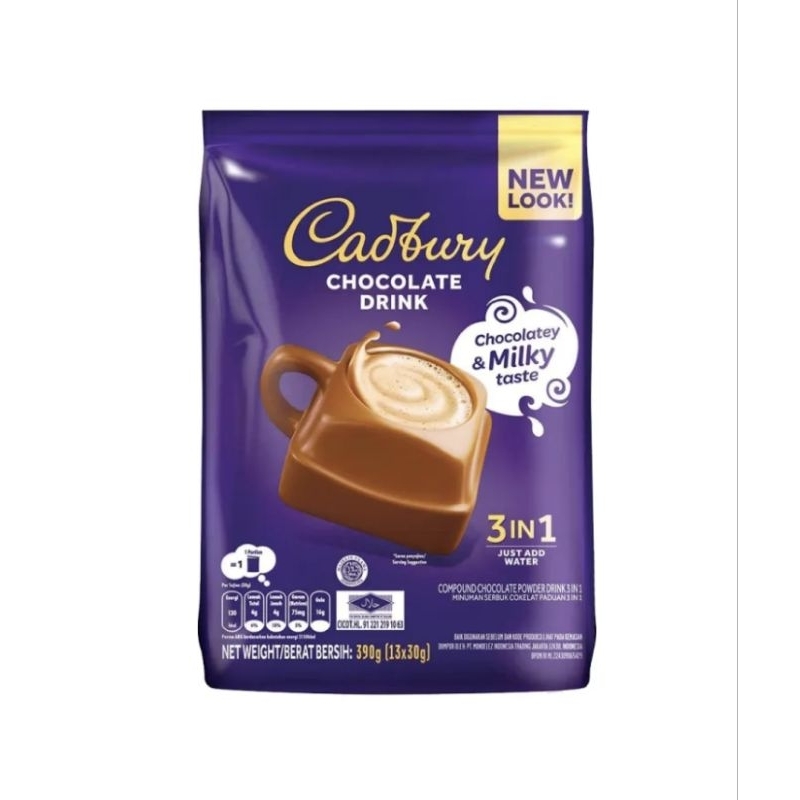 Cadbury 3 in 1 Hot Chocolate Drink Beverage (390g) | Shopee Malaysia