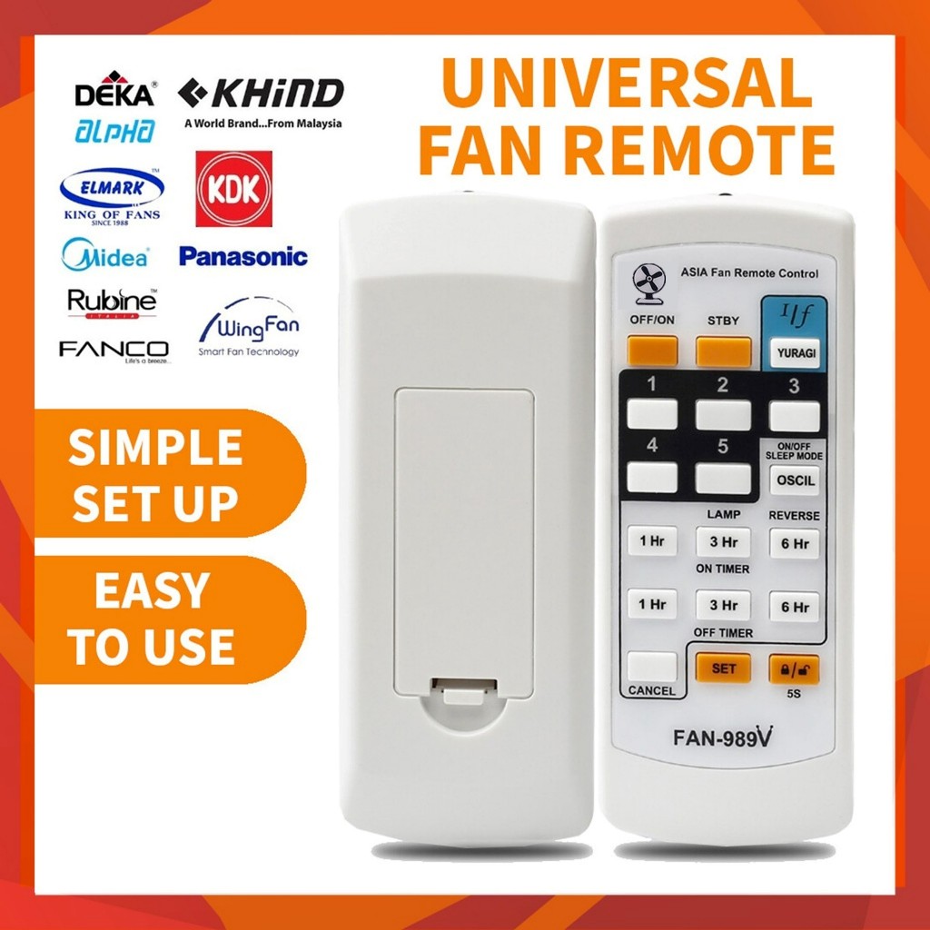 [READY STOCK] Universal Fan Remote Control Wings KIPAS WALL CEILING ...