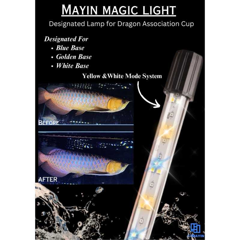 [ONE YEAR WARRANTY] Mayin Super Magic Light Arowana Tanning Light Lampu ...