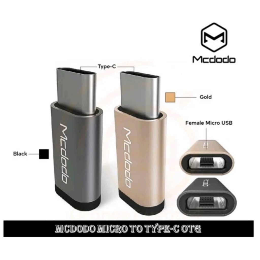 MCDODO OT-215 MICRO TO TYPE C OTG Type-C to Micro USB Female OTG ...