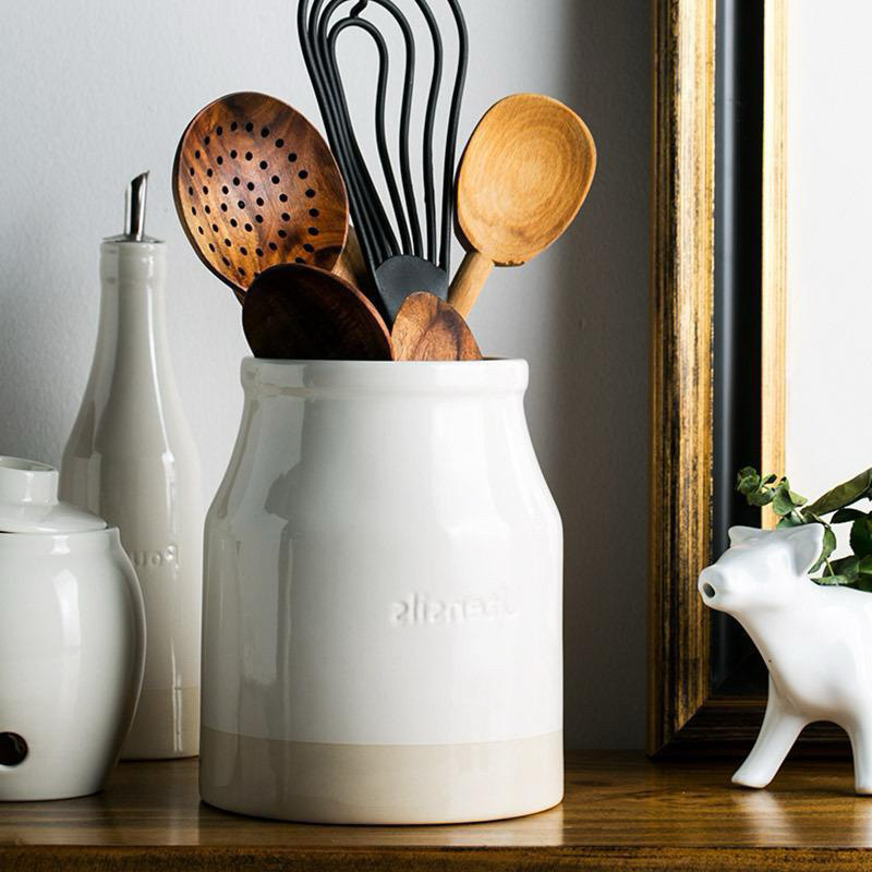 [READYSTOCK] BEST SELLING ceramic kitchen utensils jar utensils holder ...