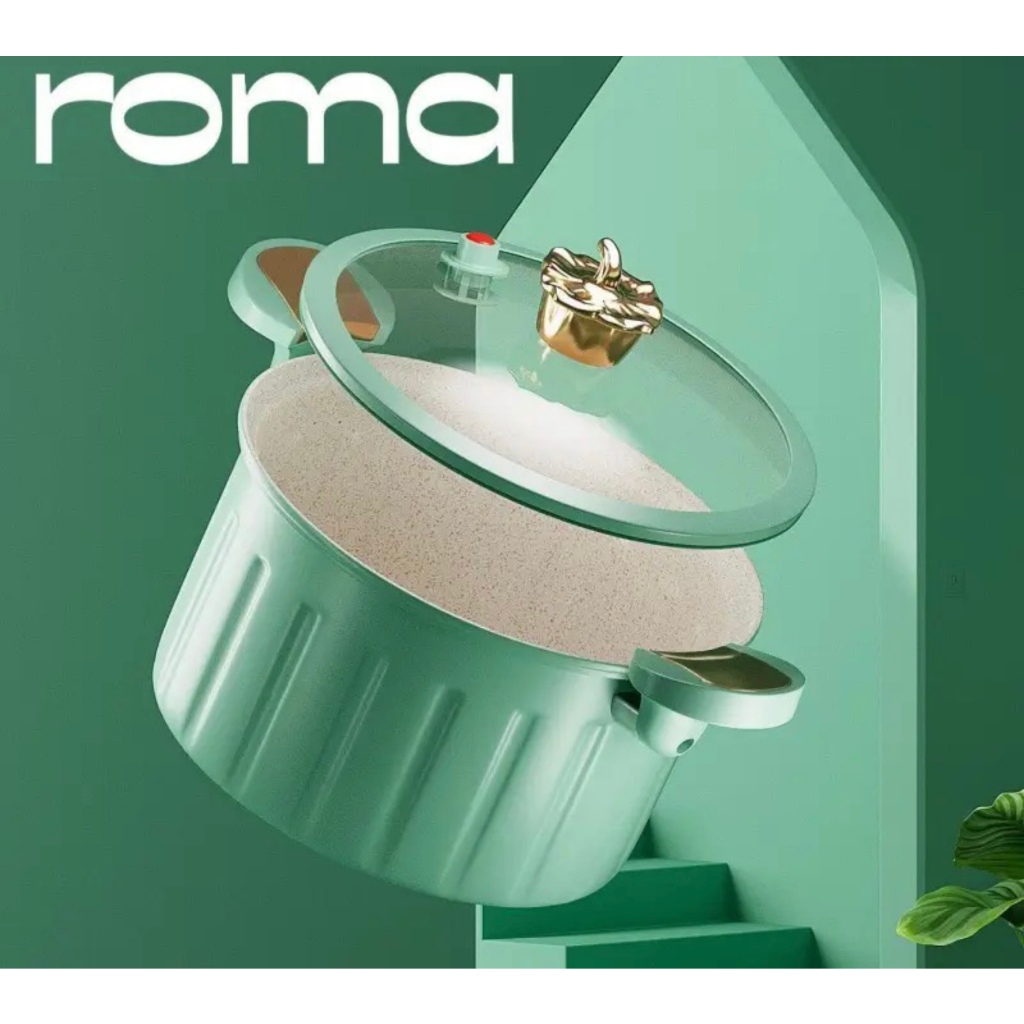 Micro Pressure Roma Pot Non Stick Pot Roma Style Multifunction Stew Pot ...