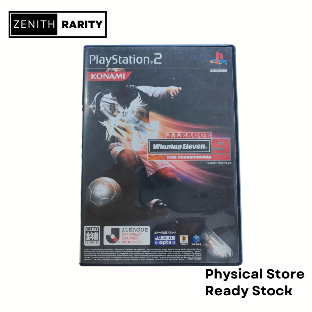 Zenith Rarity Sony Playstation 2 PS2 game J-League Winning Eleven 9 ...