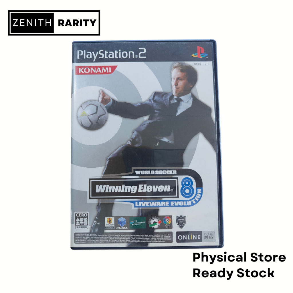 Zenith Rarity Sony Playstation 2 PS2 game Winning Eleven 8 Liveware ...