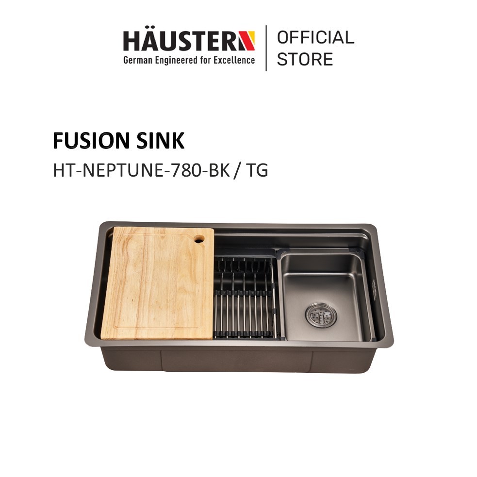Haustern NEPTUNE 780mm Under Mount PVD Stainless Steel Sink | Fusion ...