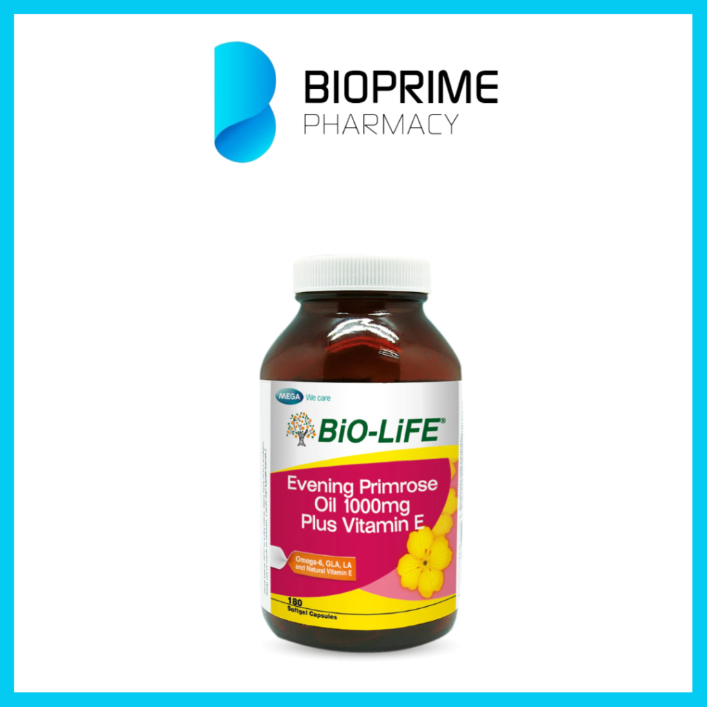 Biolife Evening Primrose Oil 1000mg Plus Vit E 180s (EXP:08/12/2024 ...