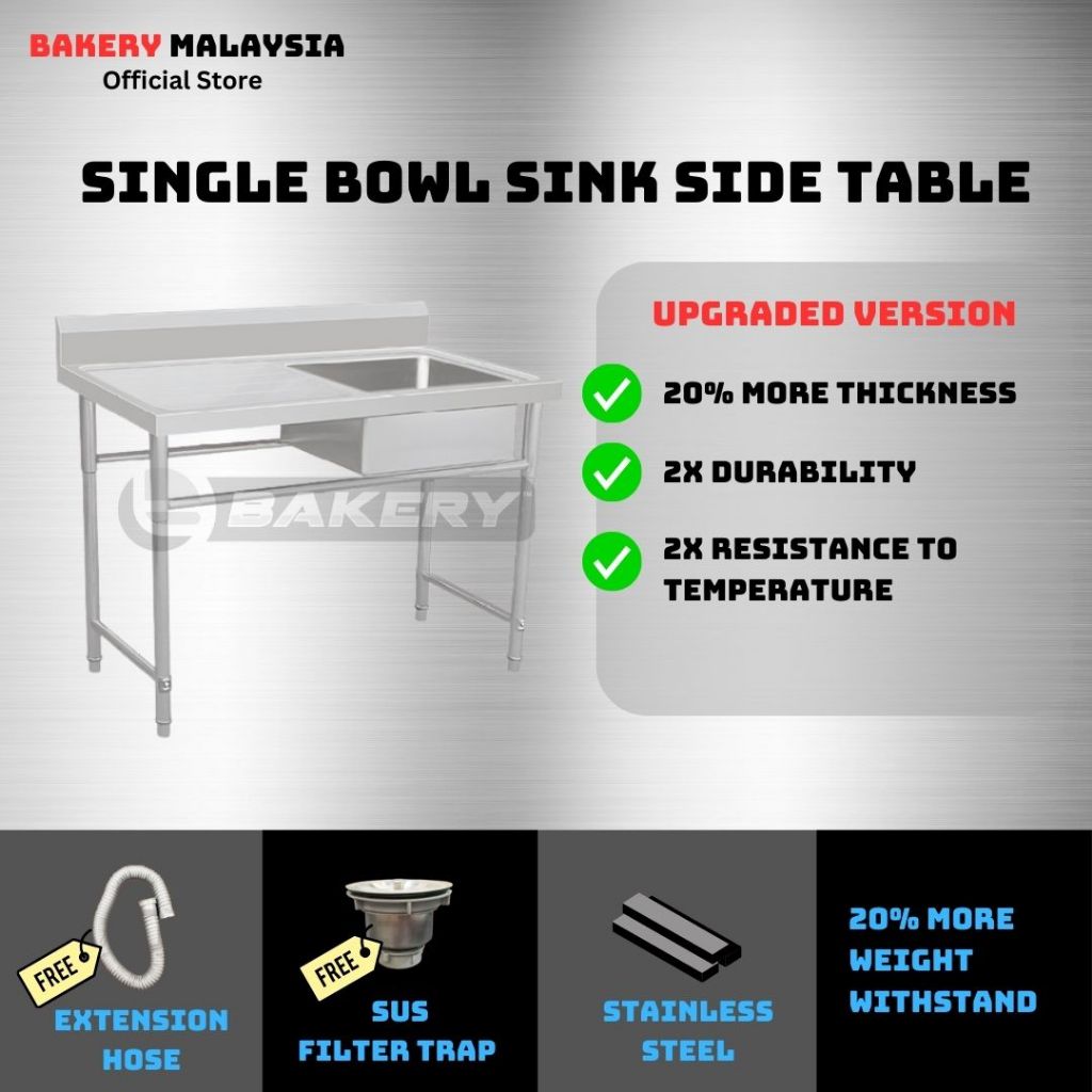 Stainless Steel Kitchen Organizer Single Bowl Sink Set With Stand Sinki ...