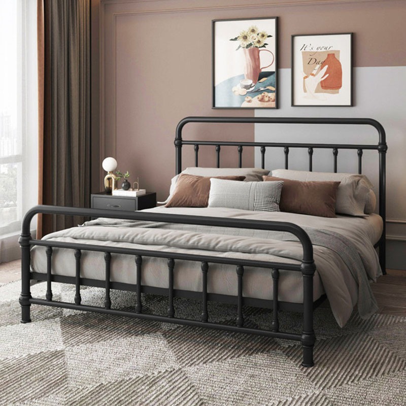 rangka katil besi metal bed frame Queen size King size iron bed frame ...