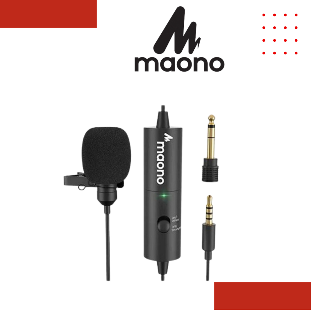 MAONO AU100 / AU-100 LAVALIER MICROPHONE CLIP-ON LAPEL HANDSFREE ...