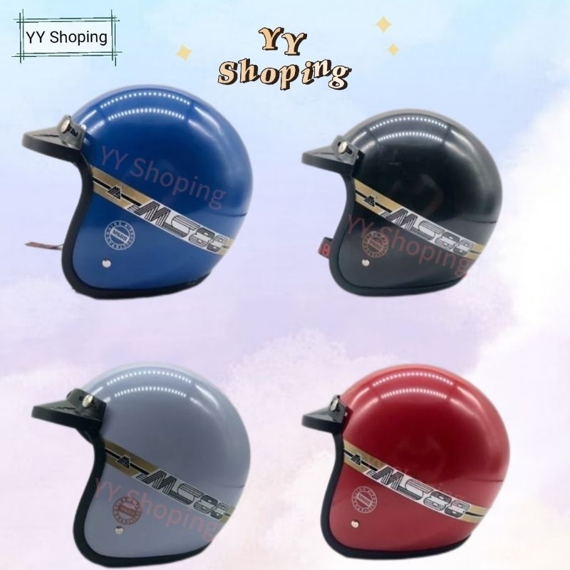 MS88 HELMET 🔥TALI TULISAN MERAH🔥SAFETY HELMET TOPI MOTOR MS 88 SGV BKP ...