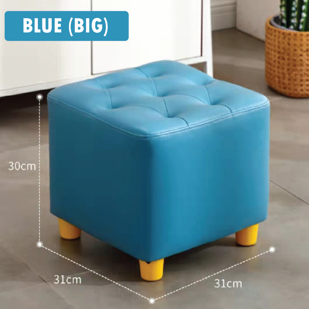 Household Makeup Stool Leather Nordic Sofa Dressing Stool Chair Living ...