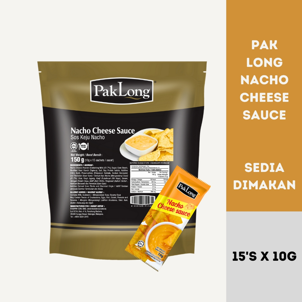 Pak Long Nacho Cheese Sauce 15 Sachets x 10g | Shopee Malaysia