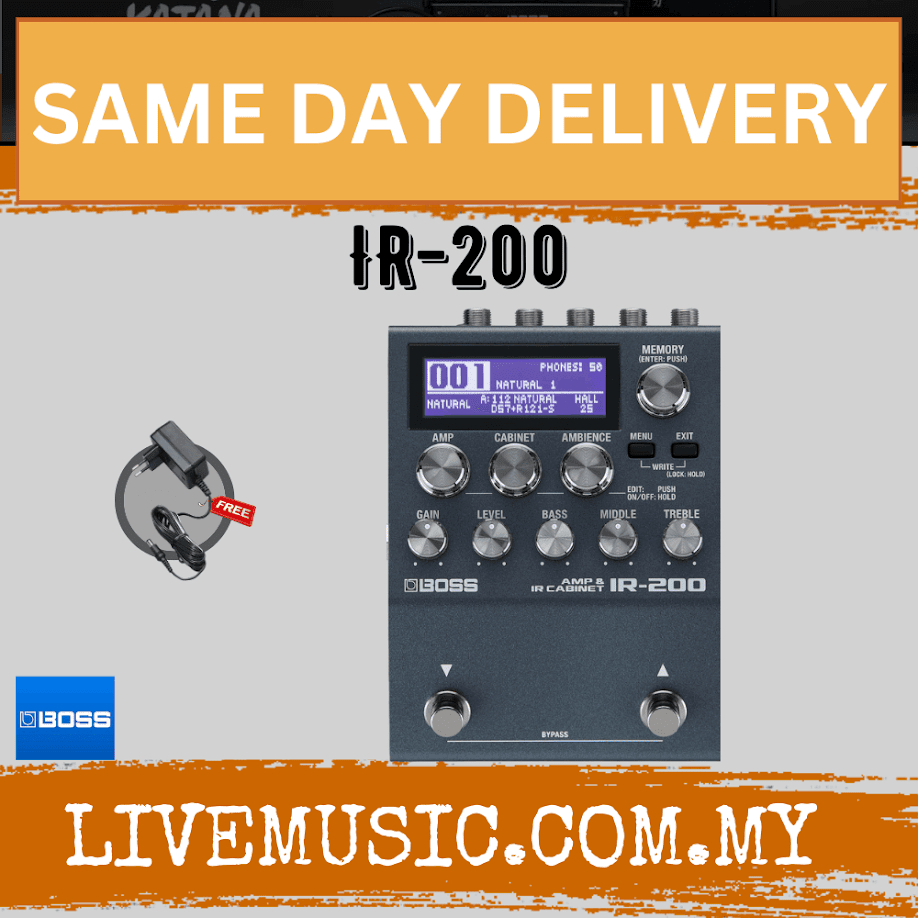 Boss IR-200 Amp and IR Cabinet Pedal ( IR200 ) | Shopee Malaysia