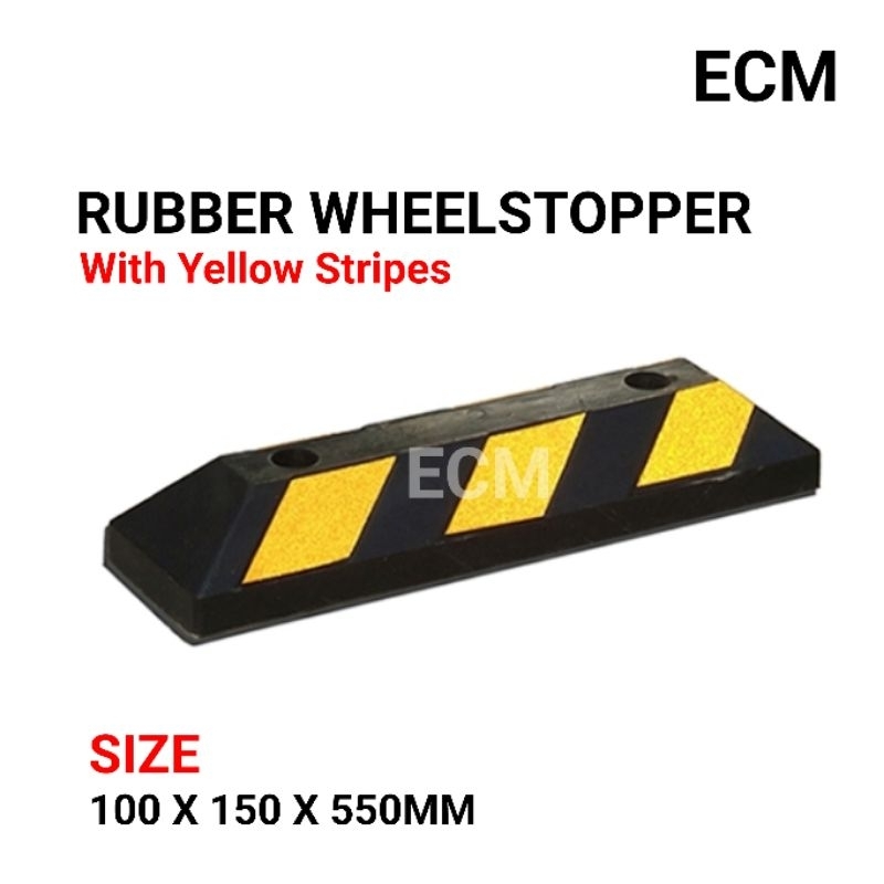READY STOCK !!! HIGH QUALITY / DURABLE RUBBER WHEELSTOPPER / WHEEL ...