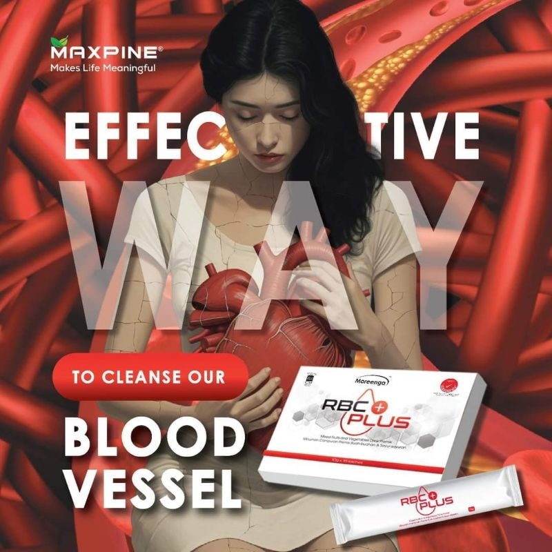 Maxpine Moringa RBC Plus + for Heart & Blood VesselCVD Disease ...