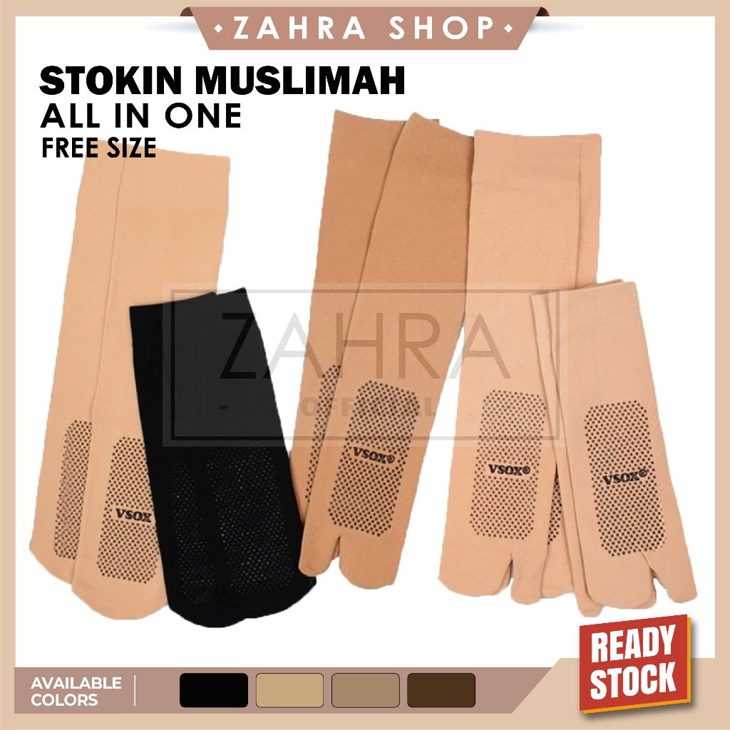 🔥READY STOCK🔥One Stop AURAT Stokin Muslimah Plain & Anti-Slip / Stokin ...