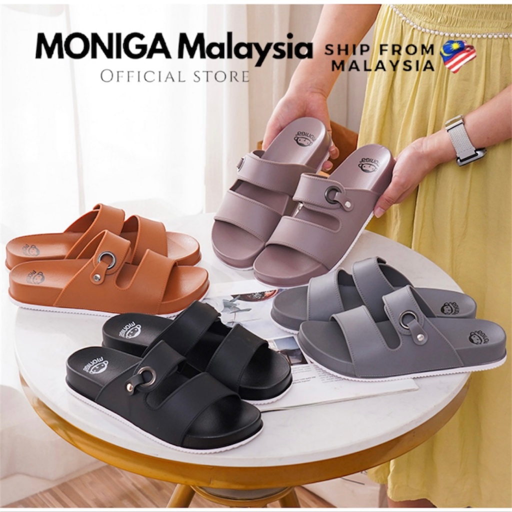 MONIGA - New Collection Muslimah Friendly Sandals | Sandal Perempuan ...