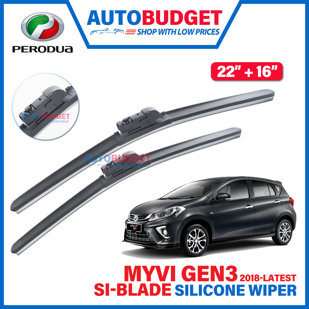 PERODUA Myvi Gen 3 2018-2021 Present Si-Blade Silicone Wiper MYVI Wiper ...