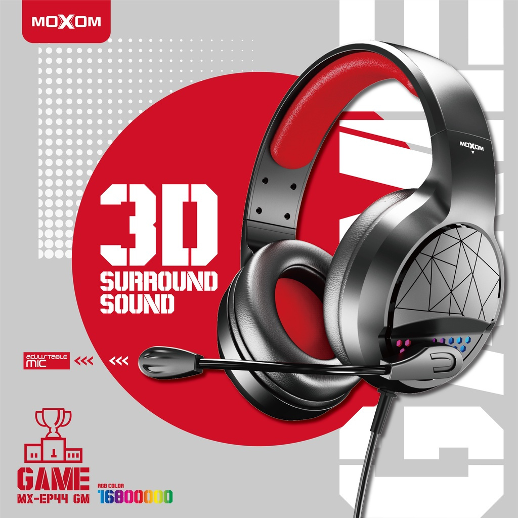 MOXOM MX-EP44 GM Gaming Headset | Shopee Malaysia