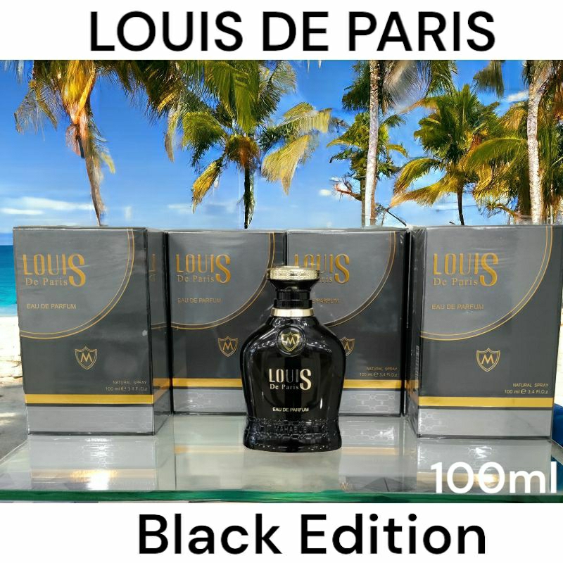 ★LOUIS DE PARIS ★BLACK EDITION 100 ML ~ EAU DE PARFUM 100% ORIGINAL ...