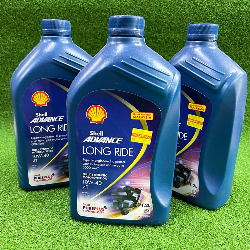 SHELL ADVANCE 4T 10W-40 (1.2 LITRE) LONG RIDE ENGINE OIL MINYAK HITAM 1 ...
