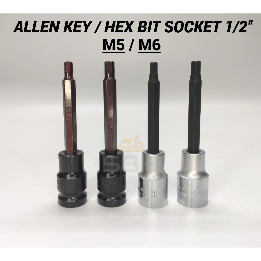 1/2'' M4 M5 M6 ALLEN KEY HEX BIT SOCKET BOX ALLEN KEY SOCKET HEXAGON ...