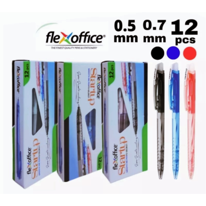 Flexoffice Startup Ball Pen Retractable Ball Pen 0.5mm / 0.7mm (12pcs / Box) | Shopee Malaysia