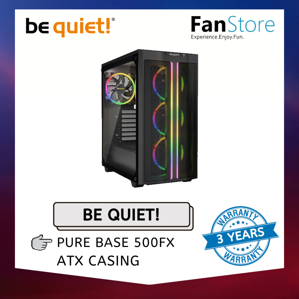 FANSTORE BE QUIET! PURE BASE 500FX ATX Pre-installed Light Wings Fan PC ...