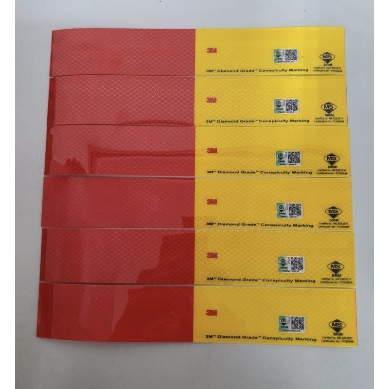 3M SIDE MARKING REFLECTOR STICKER 2 INCH 300MM X50MM(JPJ & SIRIM ...