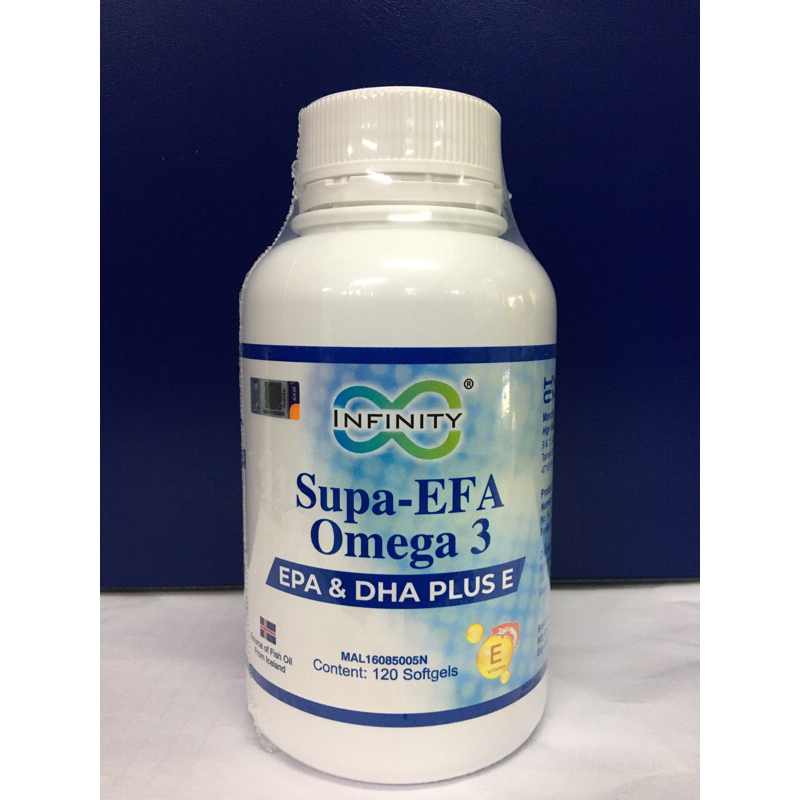 infinity Supa-EFA omega 3 EPA & DHA plus E 120’s | Shopee Malaysia