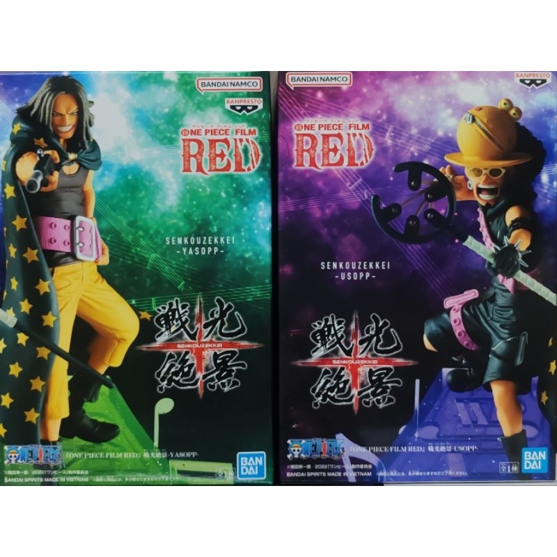 Original Banpresto Bandai One Piece Film Red Senkouzekkei Yasopp Usopp Special Figure Set Action ...