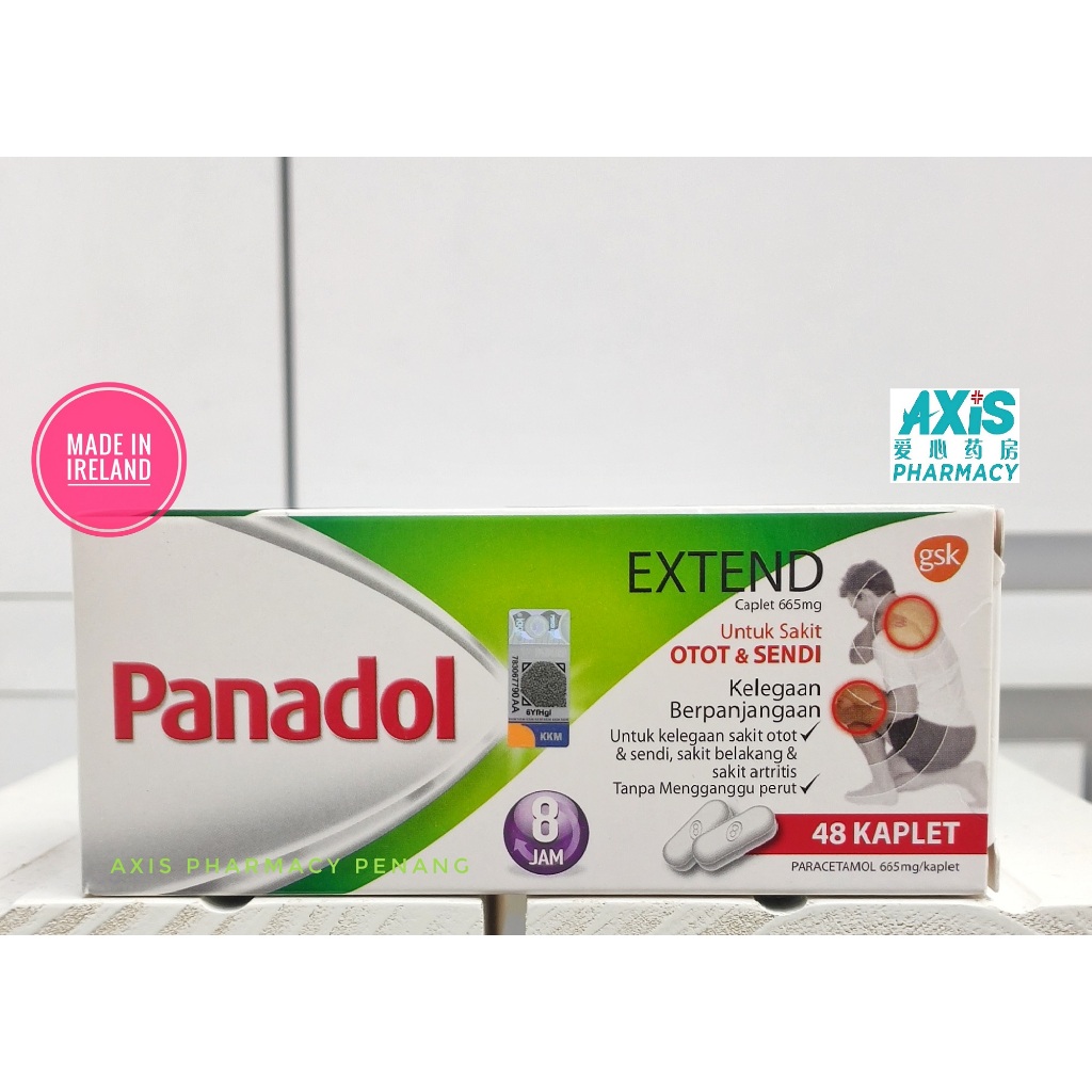 PANADOL EXTEND CAPLET 665MG FOR MUSCLE AND JOINT PAIN EXTENDED RELIEF 1 ...